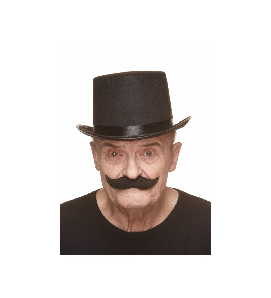 Černý hustý knír - Nejlevnější Ptákoviny